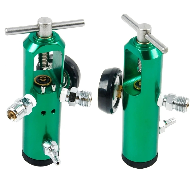Jual CGA870 Medical Gas Oxygen Pressure Regulator with Two Check Valve ...
