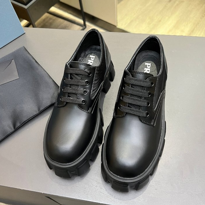 Jual PRADA 2024 Couple Increase lace-up loafers | Shopee Indonesia