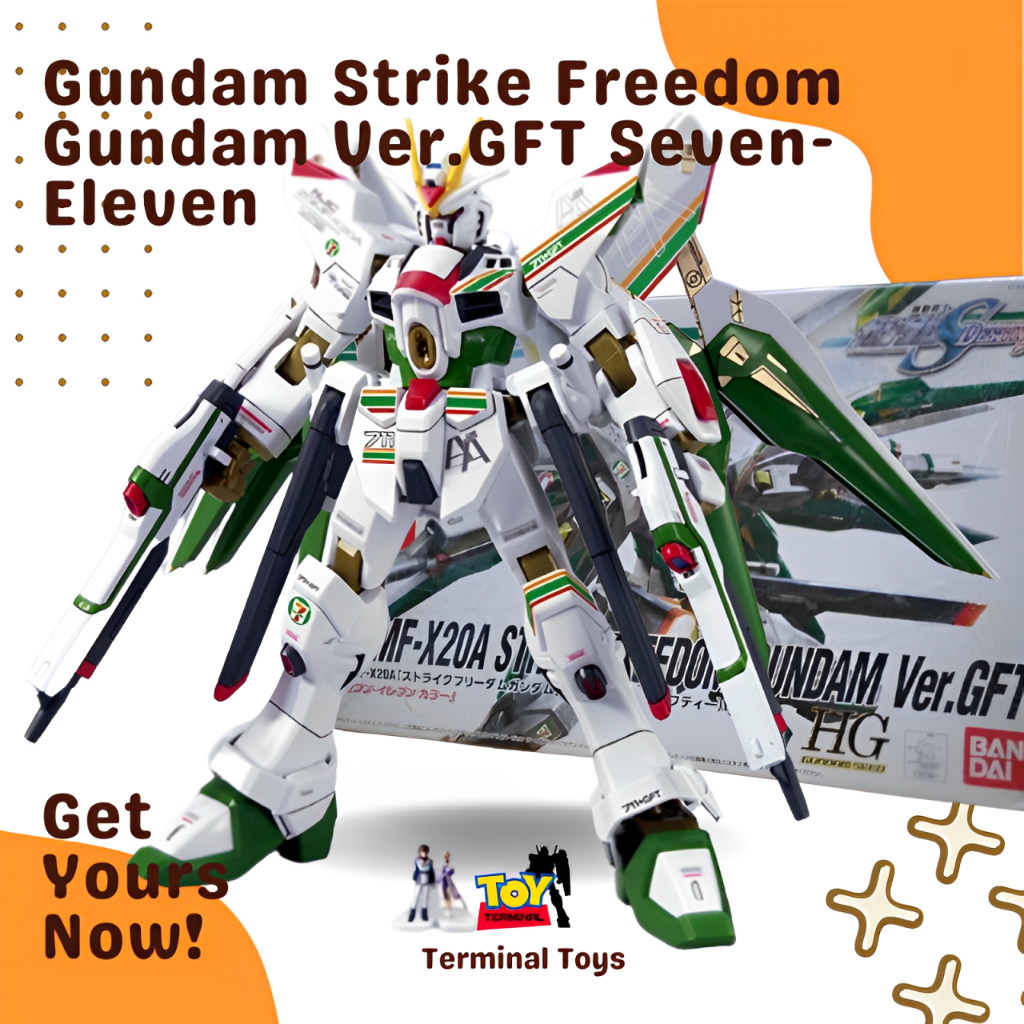 Jual Gundam HG ZGMF-X20A Strike Freedom Gundam Ver.GFT Seven-Eleven ...