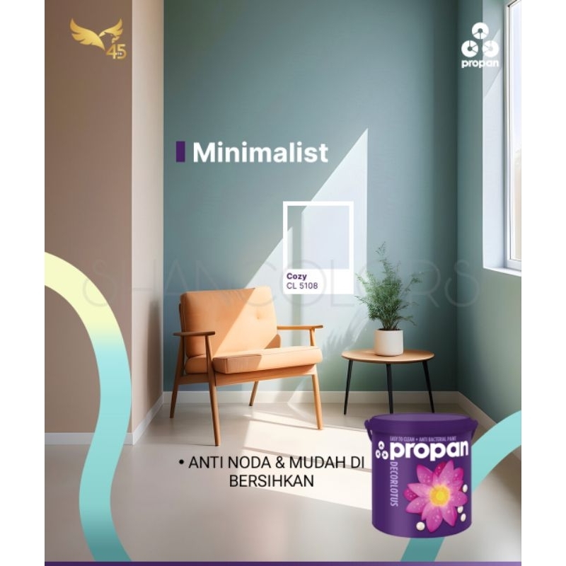 Jual Cat Tembok Anti Noda 2.5 Liter ( COZY CL 5108 ) | Shopee Indonesia