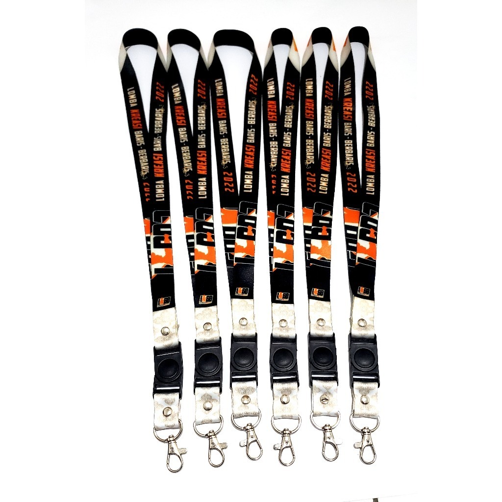 Jual CETAK TALI LANYARD CUSTOM PRINTING SUBLIM 1 SISI dan 2 SISI 2 CM ...