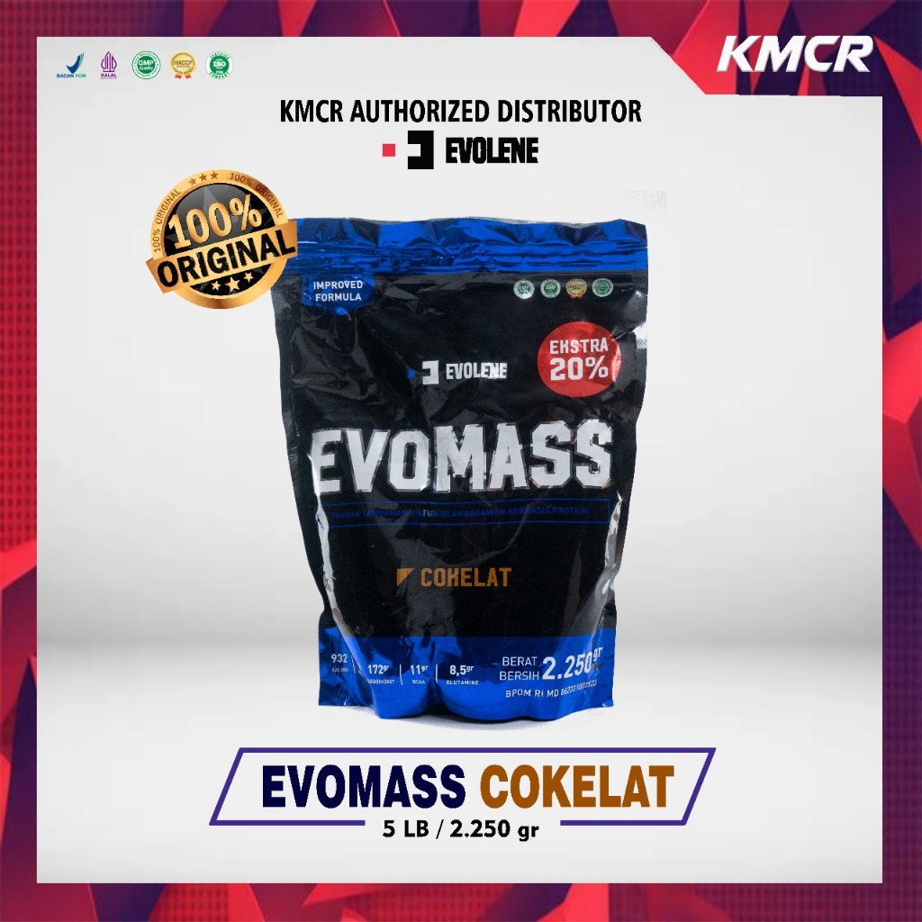 Jual EVOLENE EVOMASS 5LB EVO MASS MASS GAINER PENAMBAH BERAT BADAN GYM ...