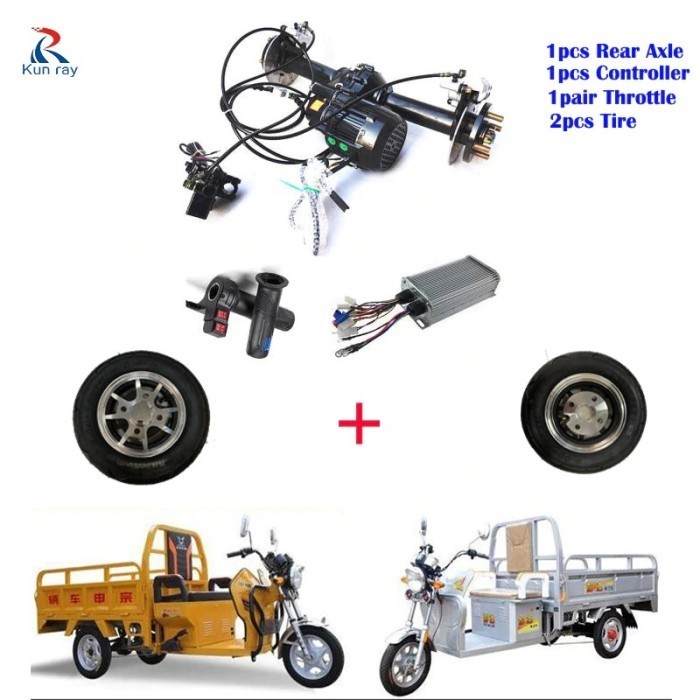 Jual Kit Konversi Motor Gardan BLDC 850W 48V Gearbox 2 speed Motor Roda ...