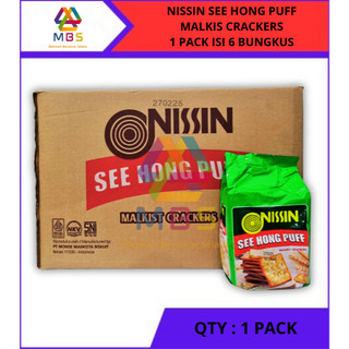 Jual HARGA 1 PACK ISI 6 BUNGKUS NISSIN SEE HONG PUFF MALKIS CRACKERS ...