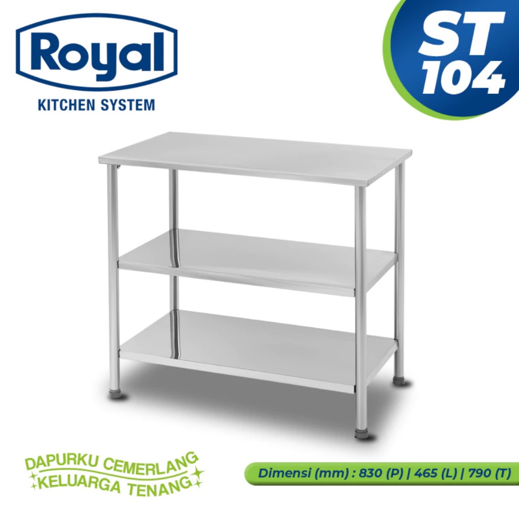 Jual Meja Kompor Stainless Royal 3 Susun / Kitchen Table Stainless ...