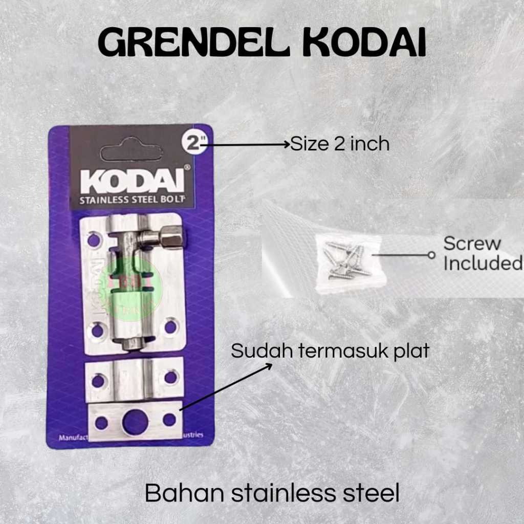 Jual GRENDEL KODAI 2 INCH SS / GRENDEL JENDELA / GERENDEL PINTU ...