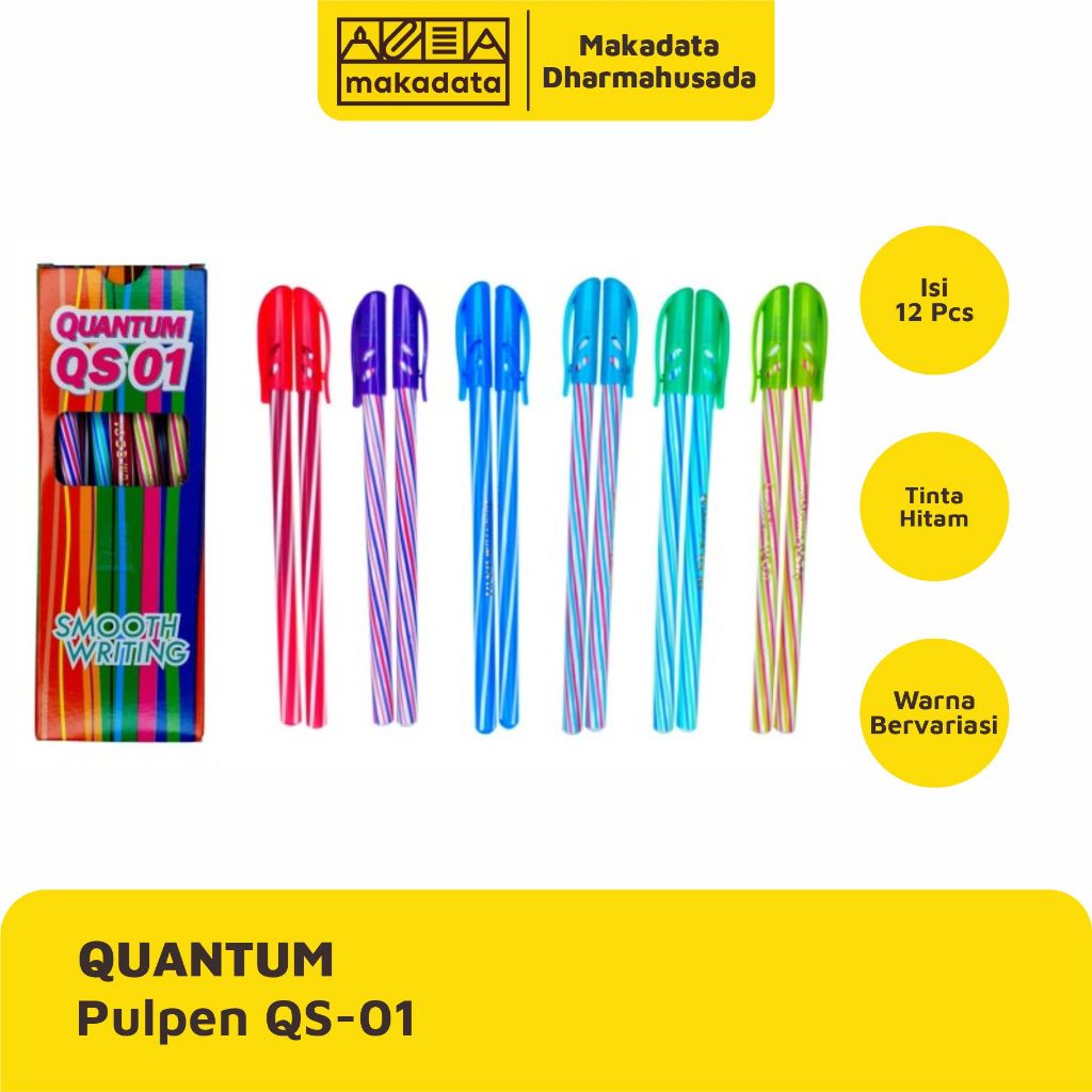 Jual PULPEN | BOLPEN QUANTUM QS-01 (1 PAK) | Shopee Indonesia