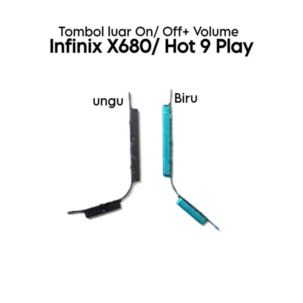 Jual Tombol Luar 1 Set Power On Off + Volume Infinix Hot 9 Play / X680 / X680B / X680C - Button ...