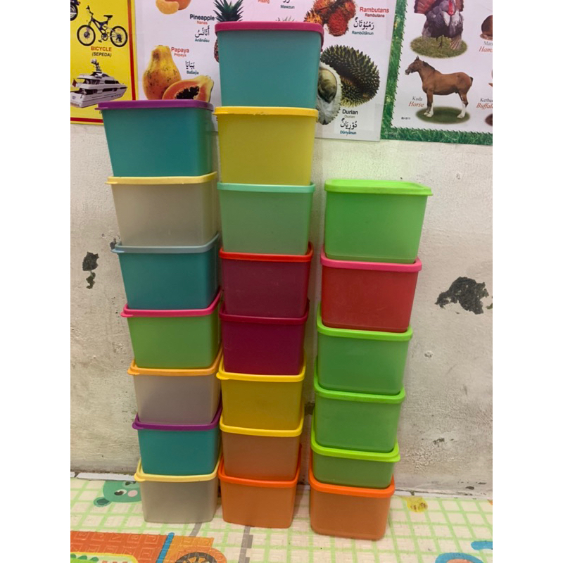 Jual medium summer 1L tupperware preloved Kotak summer Tupperware ...