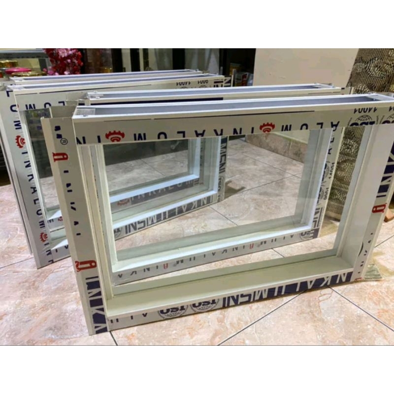 Jual Jendela Boven Kaca Mati Almunium 30cmx60cm | Shopee Indonesia