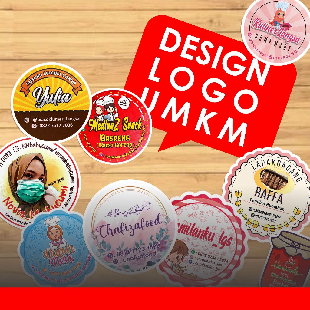 Jual Desain logo UMKM (hanya desain) | Shopee Indonesia