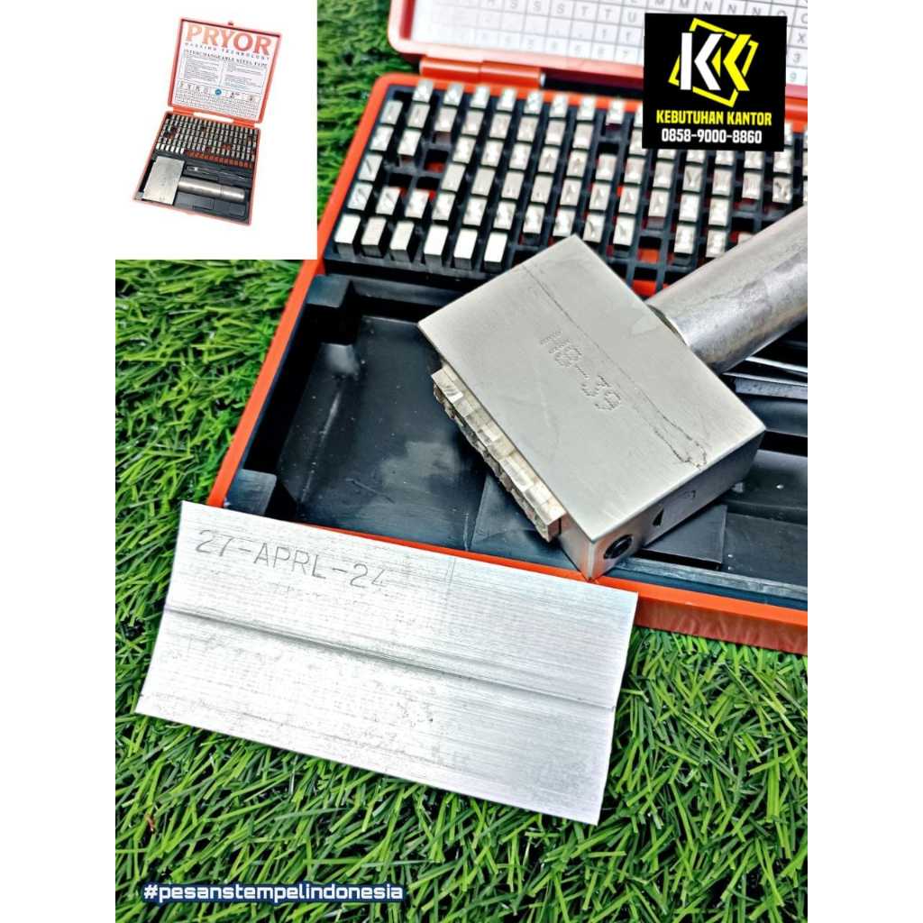 Jual Jual Stempel Besi Pryor Stempel Angka Huruf 4mm | Shopee Indonesia