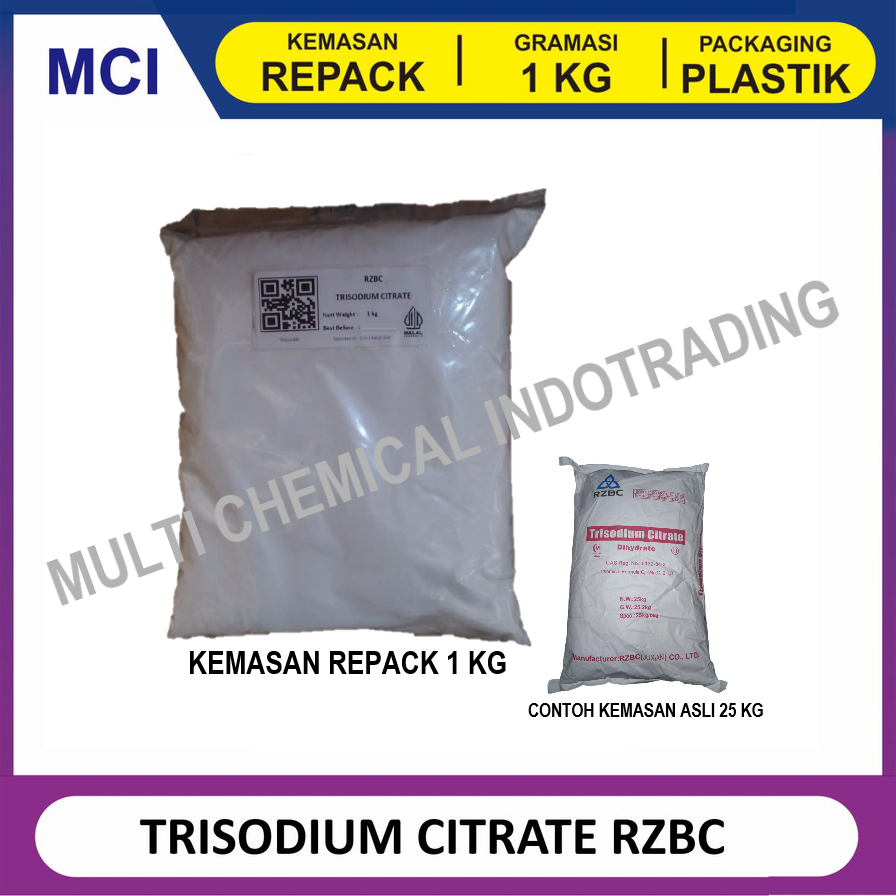 Jual TRI SODIUM SITRAT / TRISODIUM CITRATE Ex RZBC - REPACK 1 KG ...
