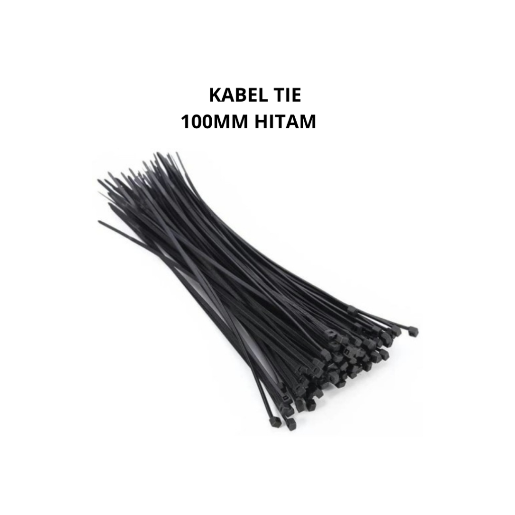 Jual KABEL TIE HITAM 100MM 1 BUNGKUS 100/PC | Shopee Indonesia