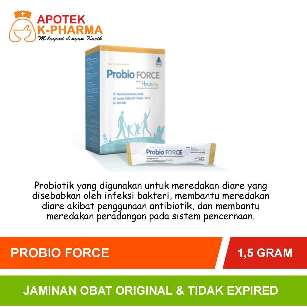Jual Probio Force Isi 1 Sachet Obat Original | Shopee Indonesia