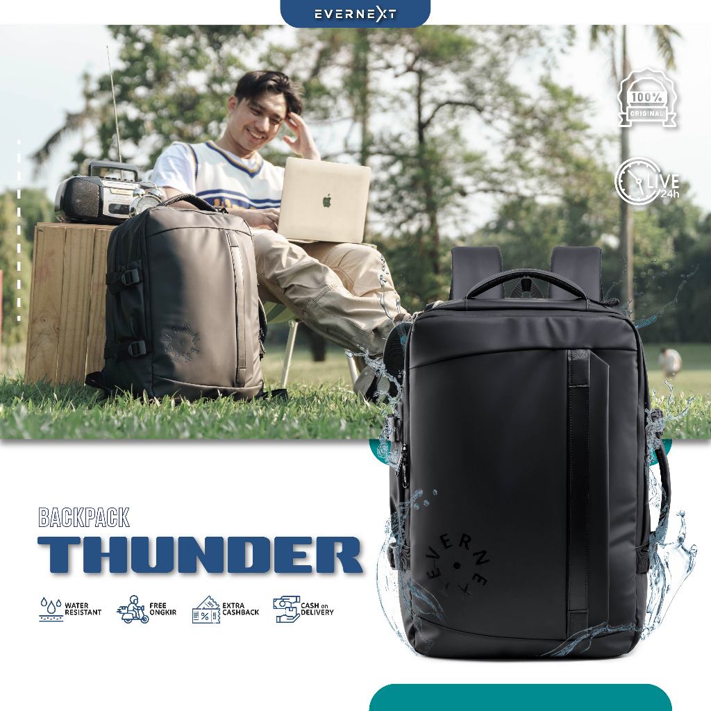 Jual Evernext - Tas Ransel Pria Waterproof Backpack Outdoor Pria Tas ...