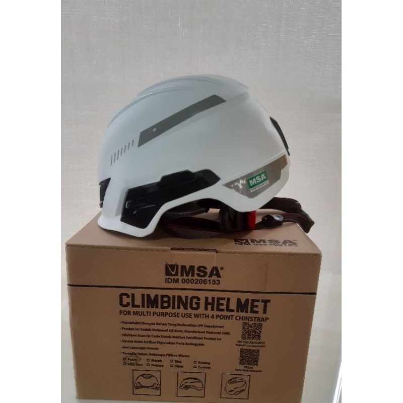 Jual HELM CLIMBING MSA H 1 SAFETY HELMET SNI | Shopee Indonesia