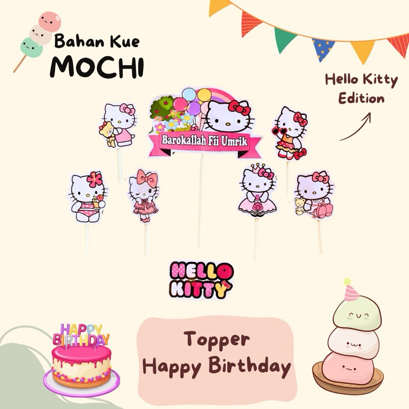 Jual Topper Karakter Ulang Tahun / Hiasan Kue Ulang Tahun / Topper ...