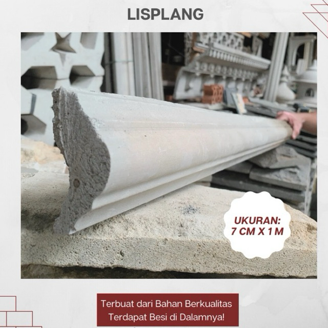 Jual Lisplang beton 7 cm x 1 m | lisplang minimalis, lisplang, lisplang ...