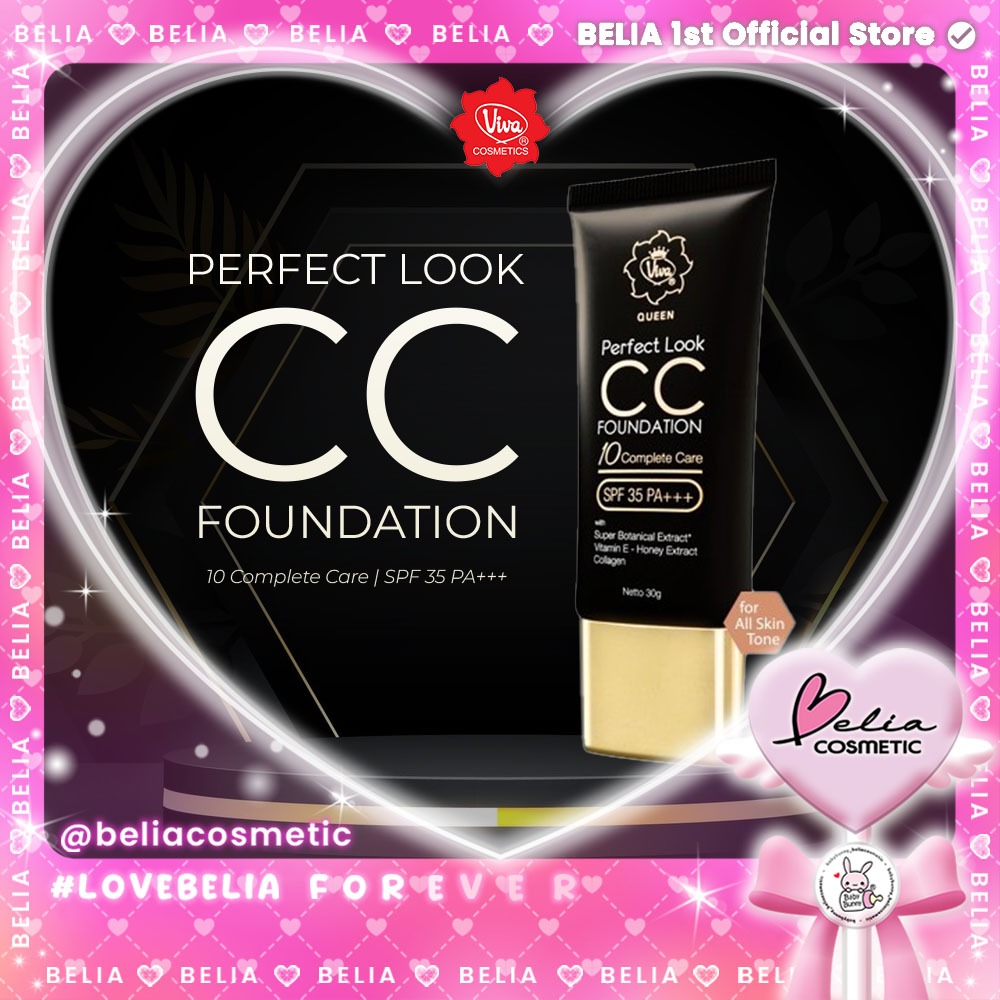 Jual BELIA Viva Queen CC Foundation 10 Benefits Perfect Look CC Cream ...