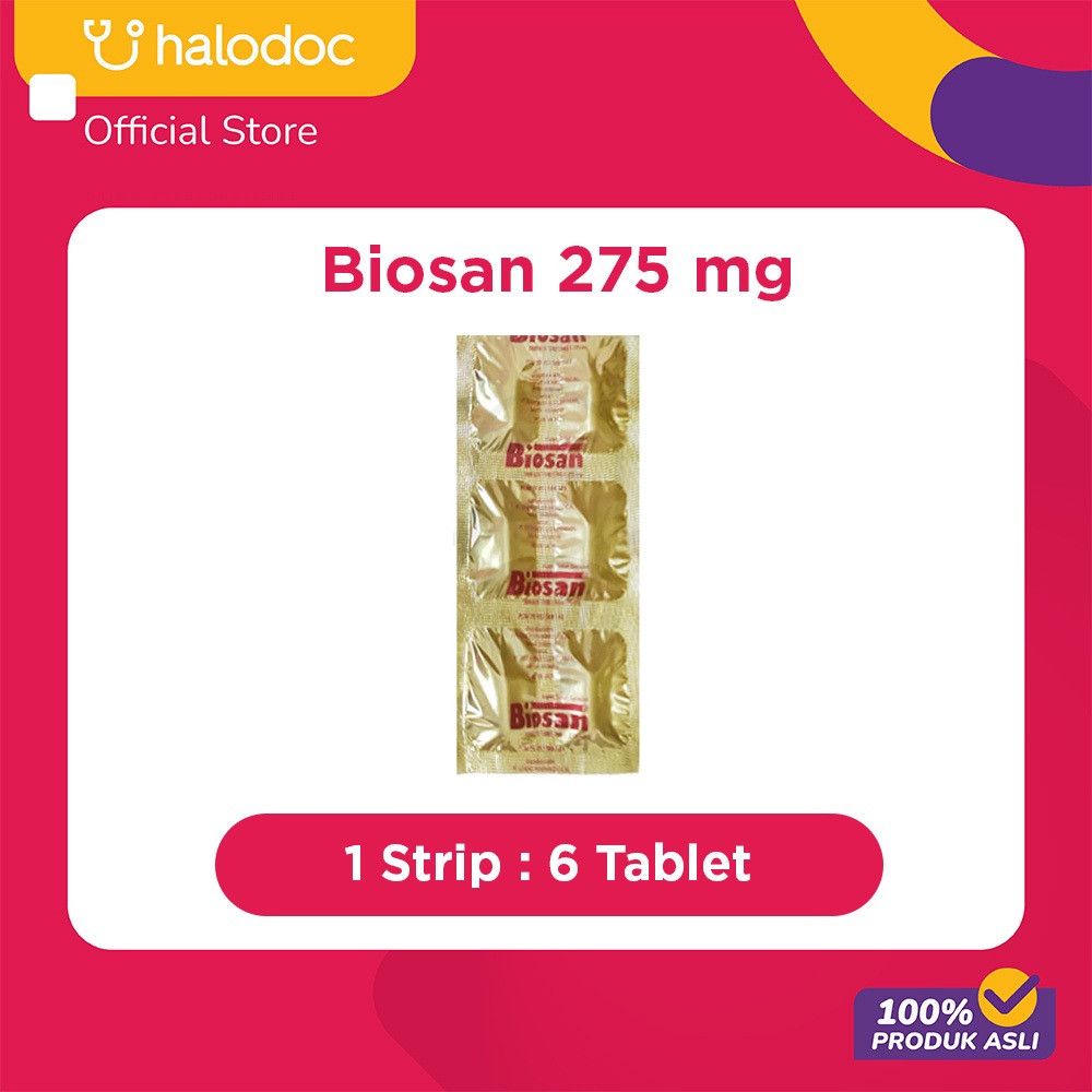 Jual Biosan 275 mg 6 Tablet | Shopee Indonesia