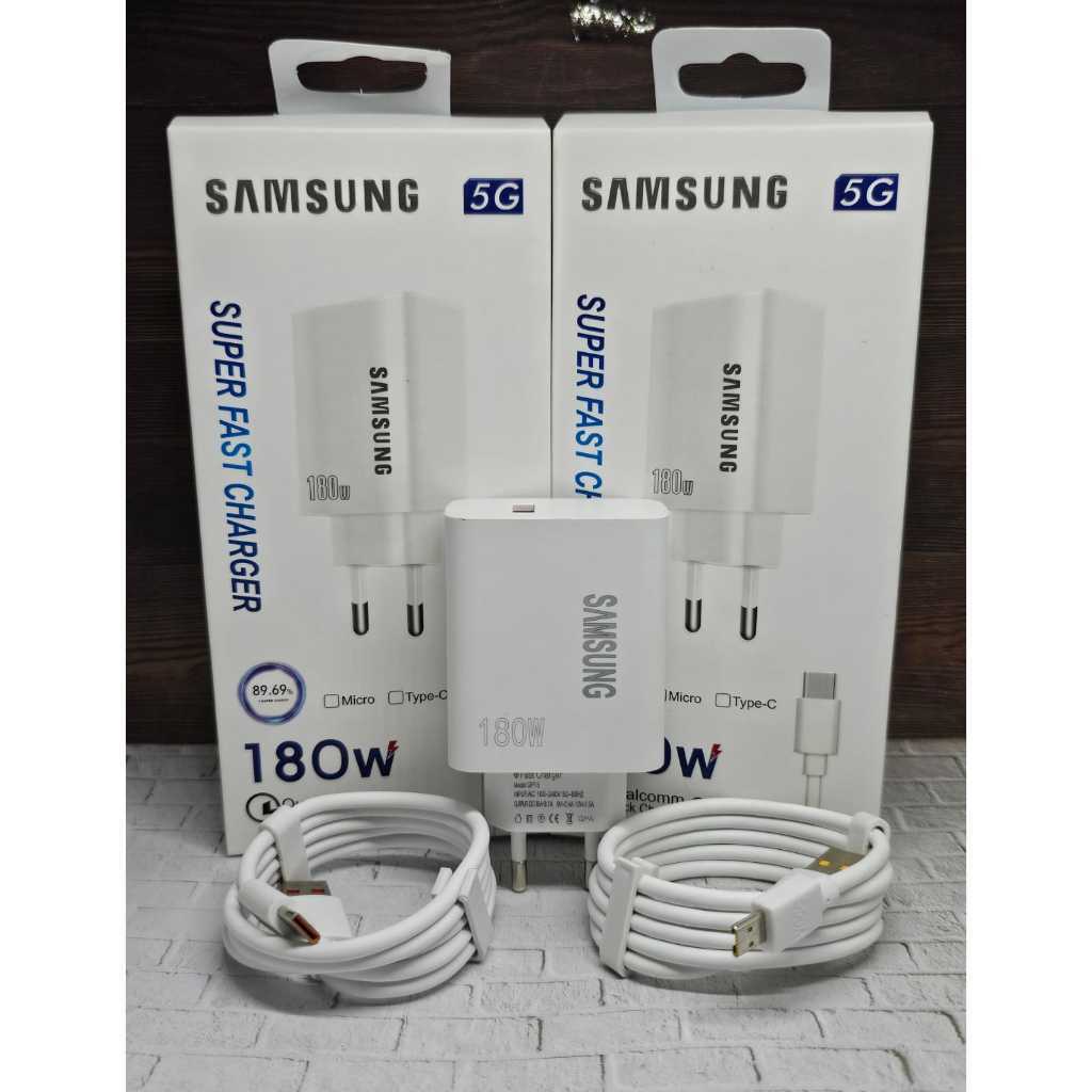 Jual CHARGER SAMSUNG GALAXY A14 5G 180W SUPER FAST CHARGER VOOC KABEL ...