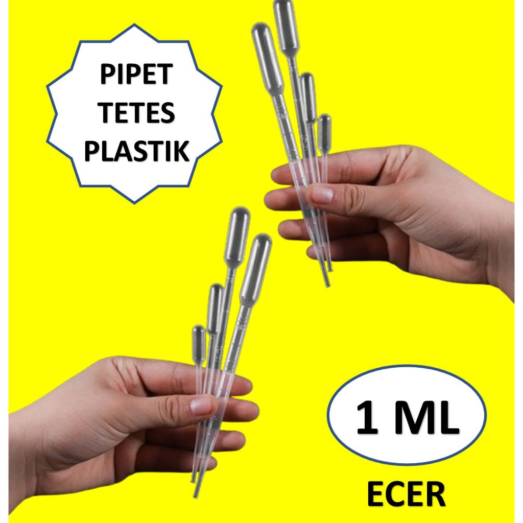 Jual Pipet Plastik Skala Ukuran 1ml Ecer Pipettes Pasteur Plastic ...