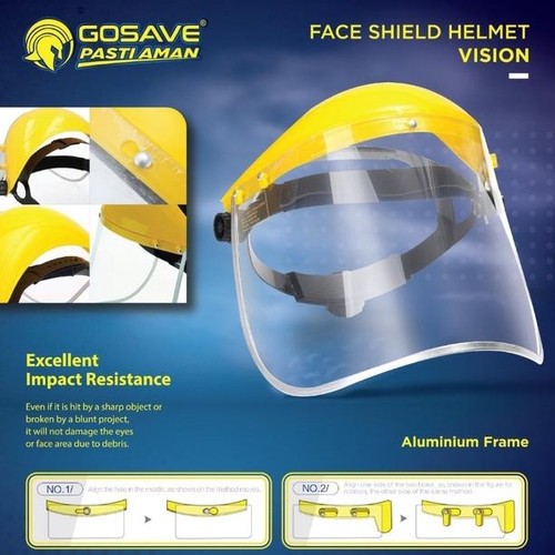 Jual pelindung wajah Full Face Shield Safety Muka Gerinda Visor ...