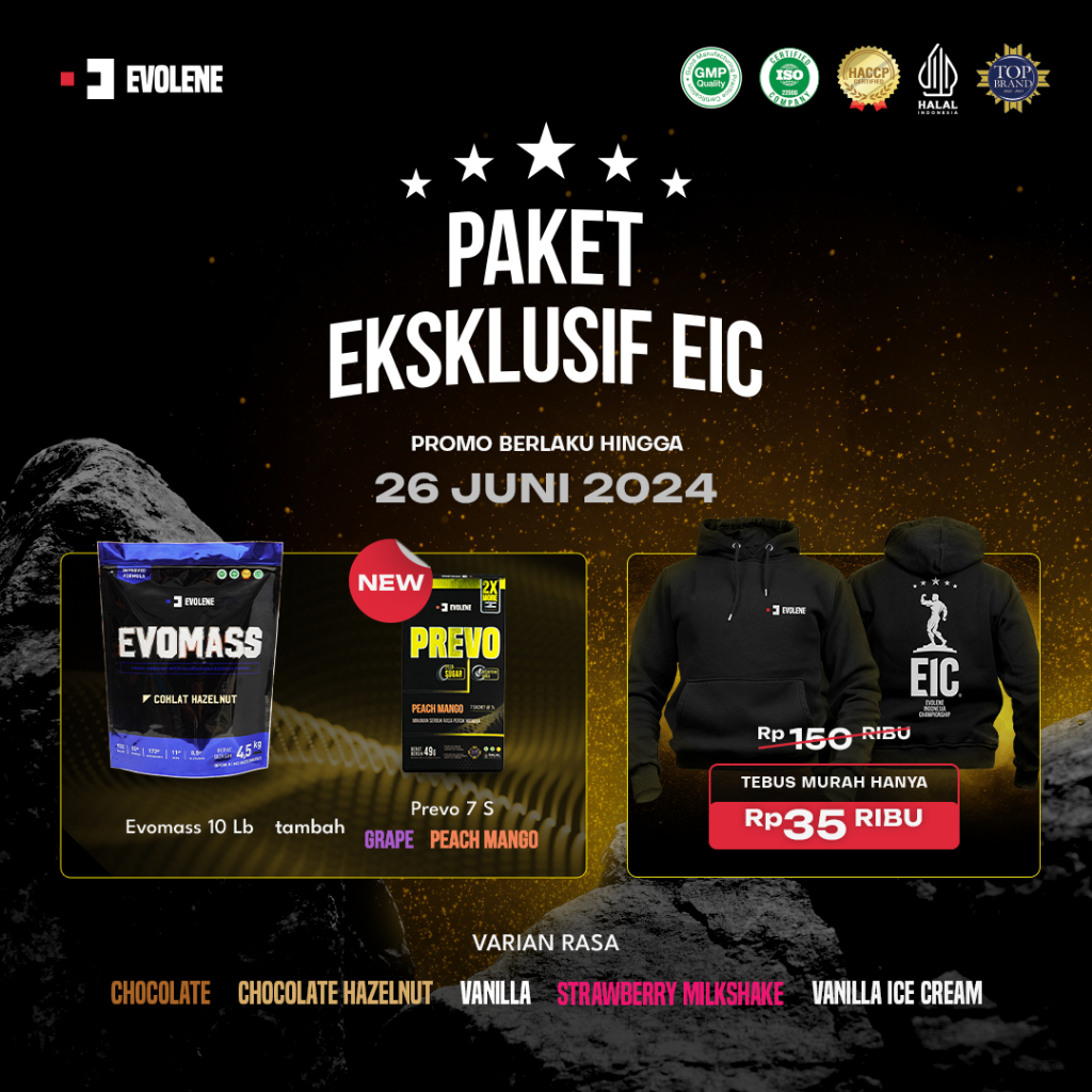 Jual Evolene Evomass Evo Mass 10 LB, 4.5 Kg PROMO EIC | Shopee Indonesia