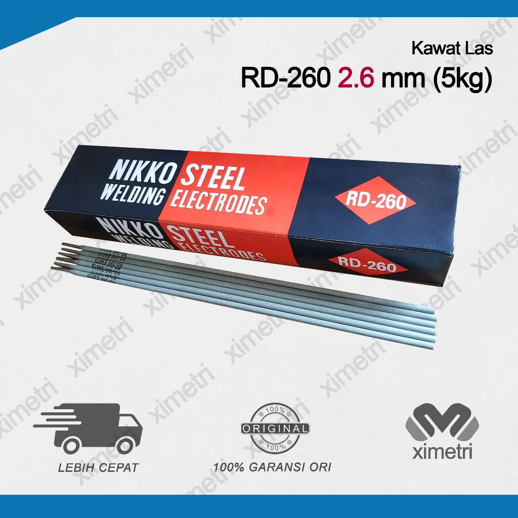 Jual Kawat Las Nikko Steel RD 260 2.6 mm / Las Elektroda RD260 2,6 mm ORI | Shopee Indonesia
