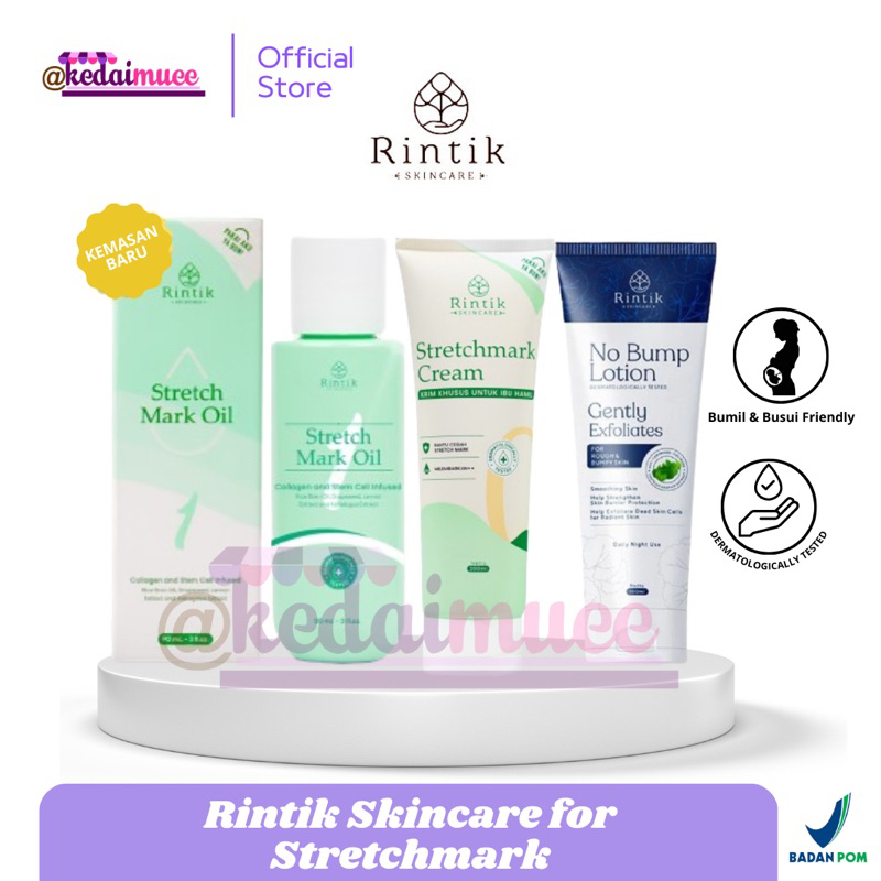 Jual [New Packaging] Rintik Skincare Stretch Mark Selulit Oil & No Bump ...