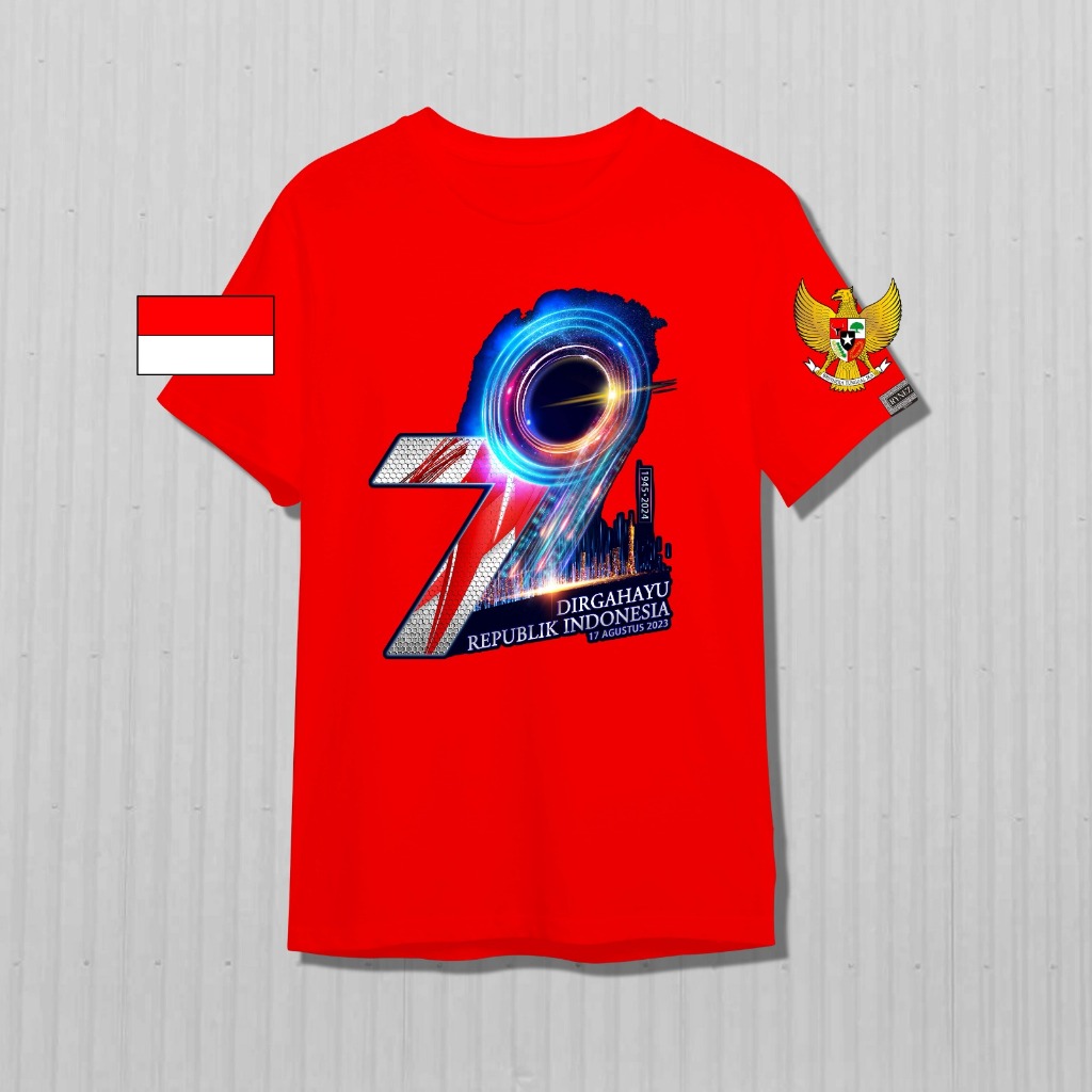 Jual Rynez Kaos 24s Dirgahayu Republik Indonesia 79th Karnaval Merdeka ...