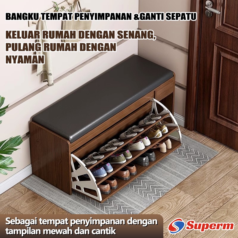 Jual Sepatu Layer Puff Duduk Rak Sepatu Sofa Lemari Sepatu Simple ...