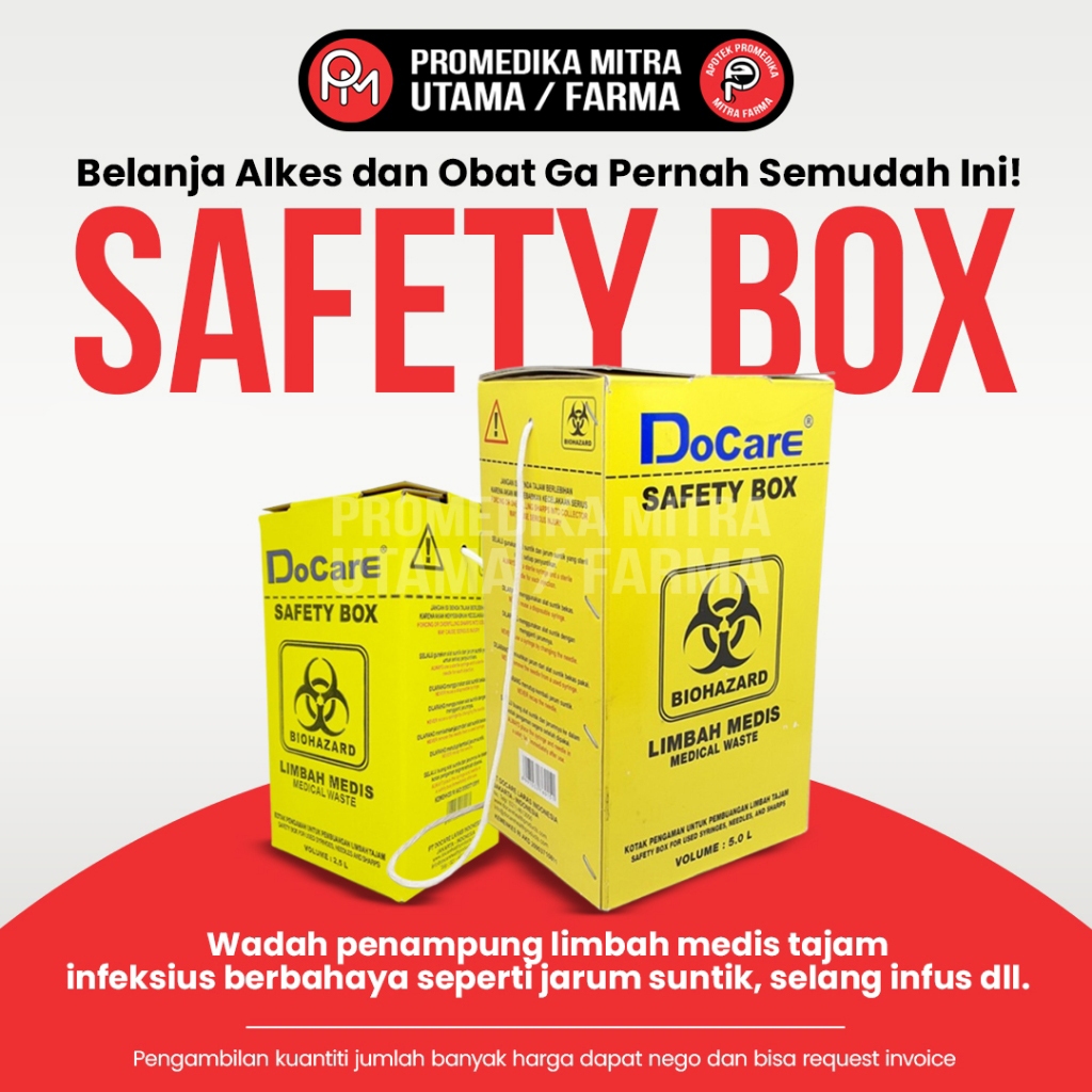 Jual Safety Box Berbagai Macam Ukuran & Merek | Untuk Sampah Medis ...