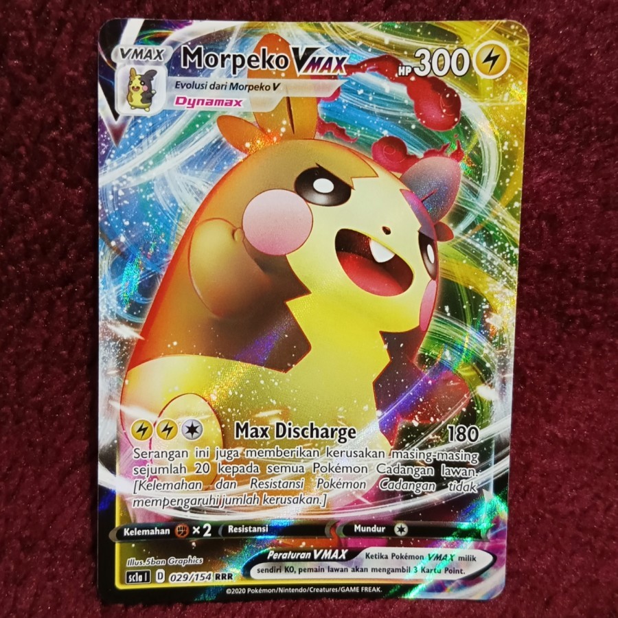 Jual Morpeko VMAX v max RRR sc1a - Pokemon TCG Indonesia foil holo | Shopee Indonesia