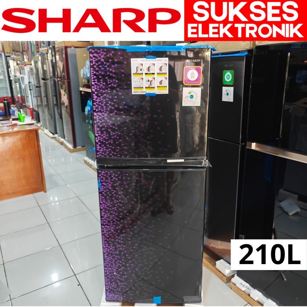 Jual KULKAS SHARP SJ-236MG / LEMARI ES 2 PINTU SJ 236 MG 236MG 187 ...