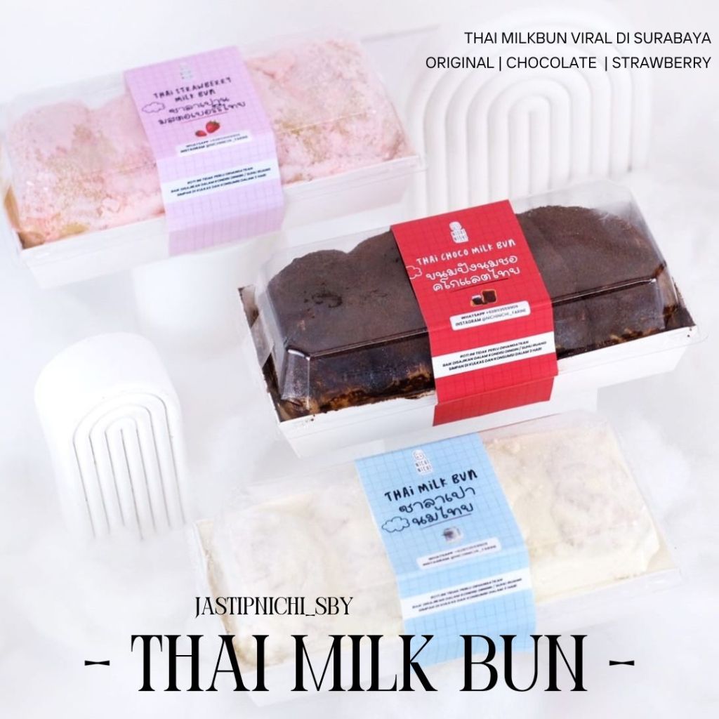 Jual Thai Milk Bun Viral Jastip Surabaya terenak! No.1 di Surabaya | Shopee Indonesia