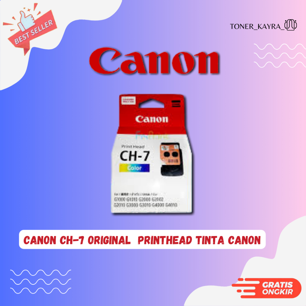 Jual Canon CH-7 Original Printhead Tinta Canon G1000 G2000 G3000 G4000 ...
