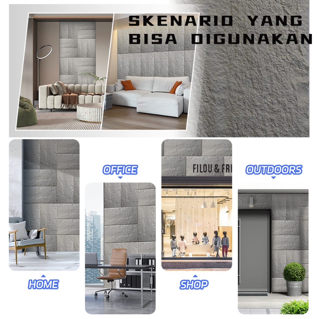 Jual 60*120cm Pu Stone Wall Panel / Wall Stone Panel / Batu Alam ...