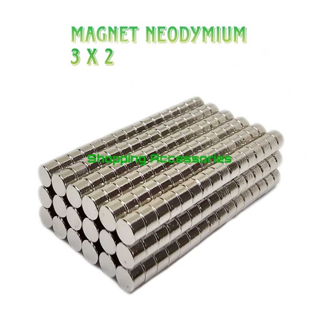 Jual Magnet Neodymium Ukuran 3x2mm Strong Magnet -1pcs | Shopee Indonesia