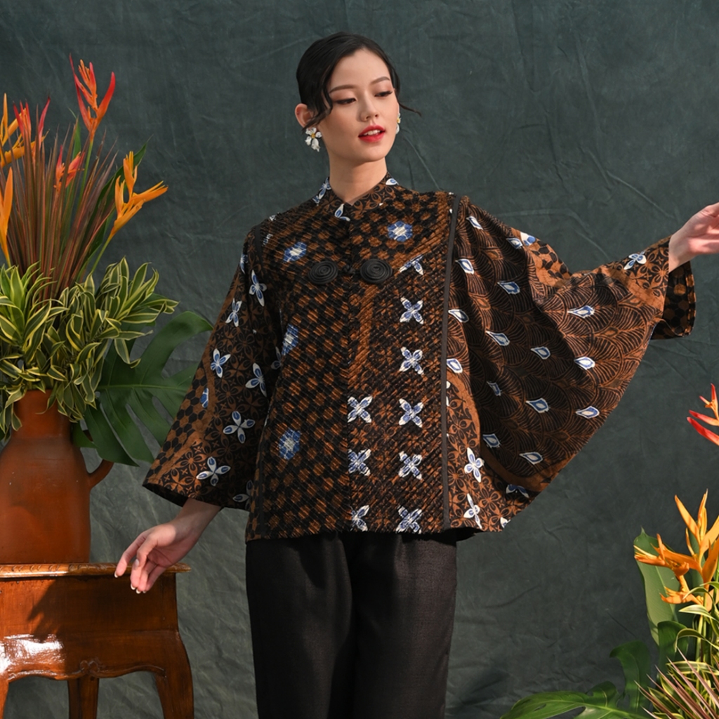 Jual NONA RARA - Wing Sogan T2893, Baju kerja blouse batik wanita ...