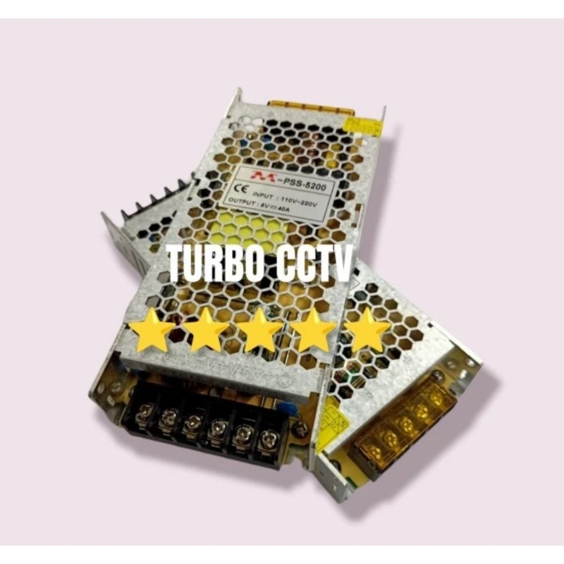 Jual Slim Switching Power Supply PSU Tipis 5V 40A High Quality, 5 Volt 40 Ampere Jaring Adaptor ...