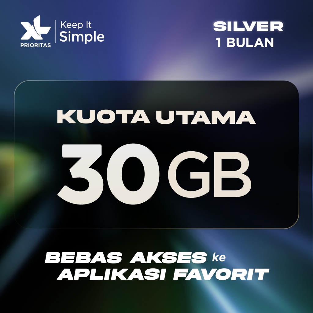 Jual Kartu Perdana XL PRIORITAS Silver 30GB/bln | Shopee Indonesia