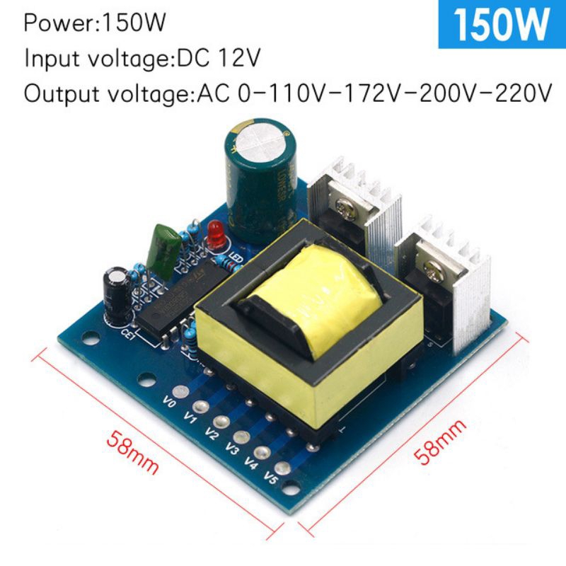 Jual Modul Inverter DC 12V to AC 110/220V 150W | Shopee Indonesia