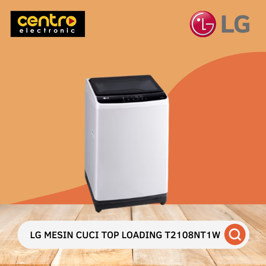 Jual LG MESIN CUCI TOP LOADING 8 KG T2108NT1W | Shopee Indonesia