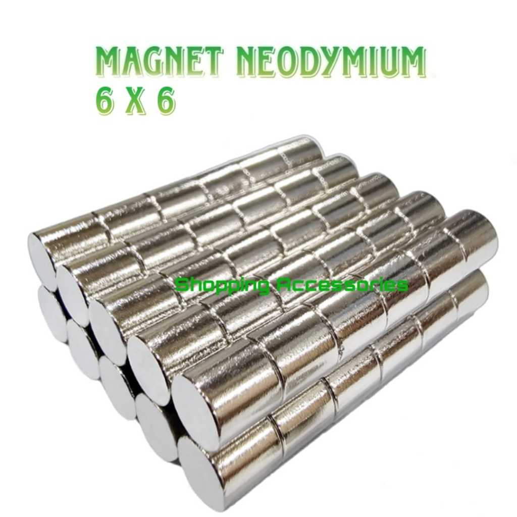 Jual Magnet Neodymium Ukuran 6x6mm Strong Magnet -1pcs | Shopee Indonesia
