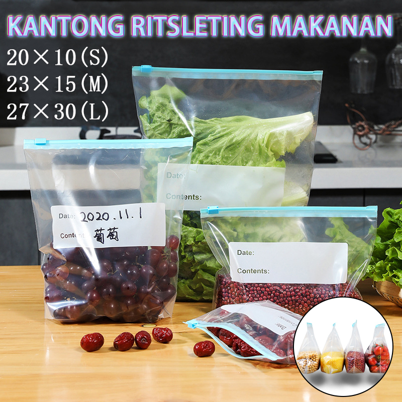 Jual Ziplock Fresh BagKantong plastik ziplock reusable Plastik Makanan ...