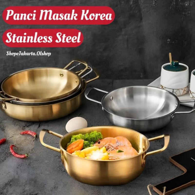 Jual Panci Ramyun Korea Gold/Wajan Rebus Memasak Mie Ramen Ramyeon ...