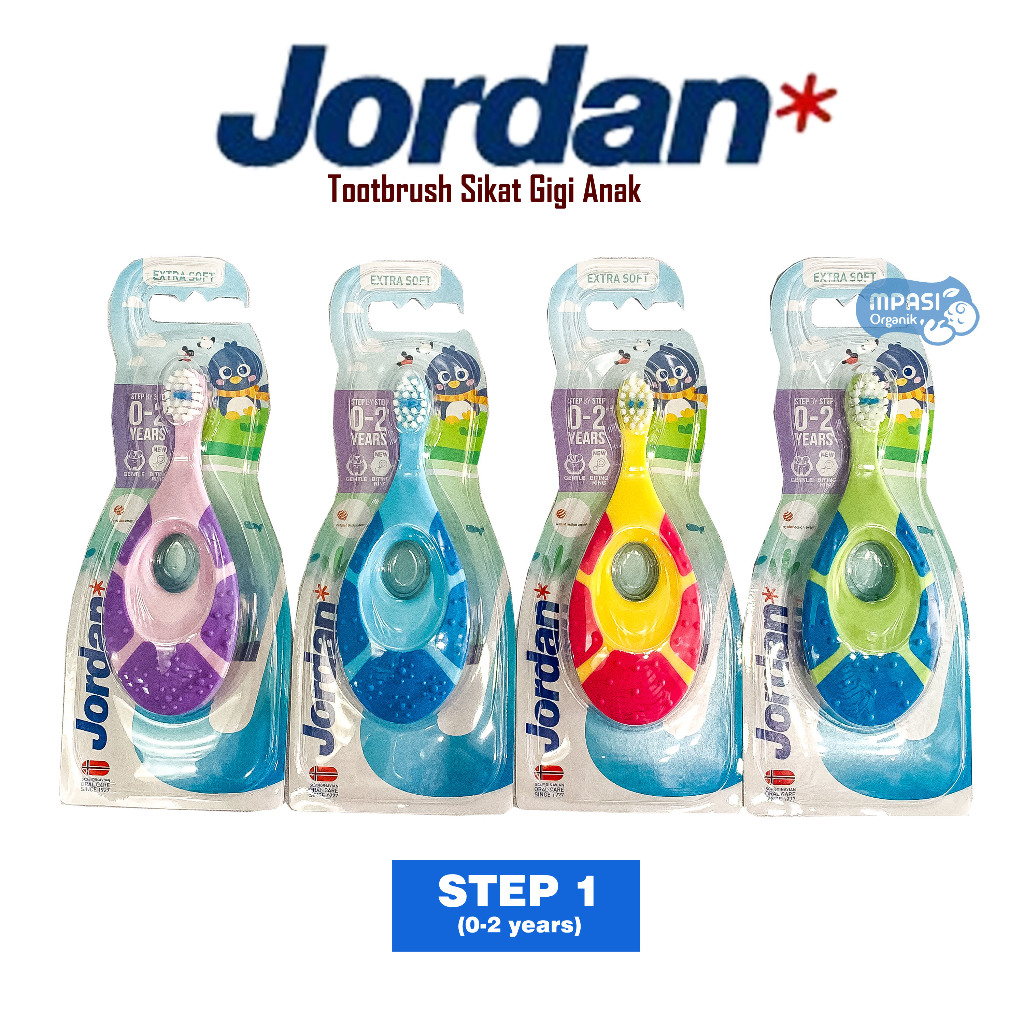 Jual Jordan Oral Care Kids Step 1 Extra Soft - 0-2 Years / Sikat Gigi ...
