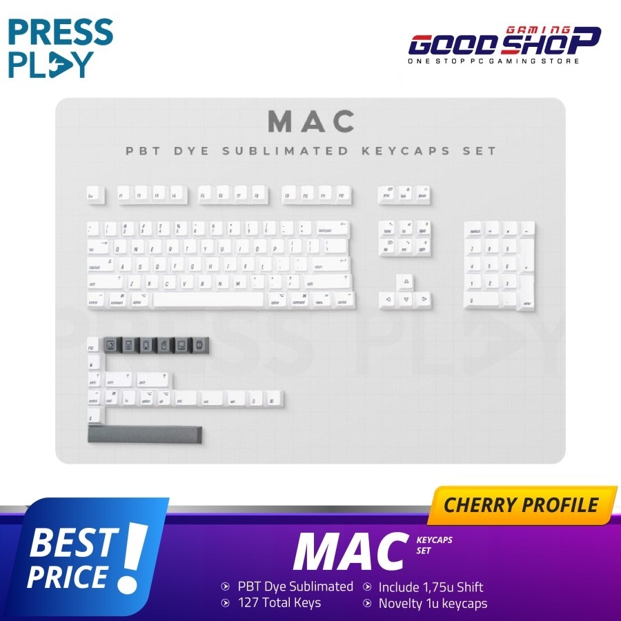 Jual MAC PBT Dye Sub Keycaps by Press Play | Shopee Indonesia